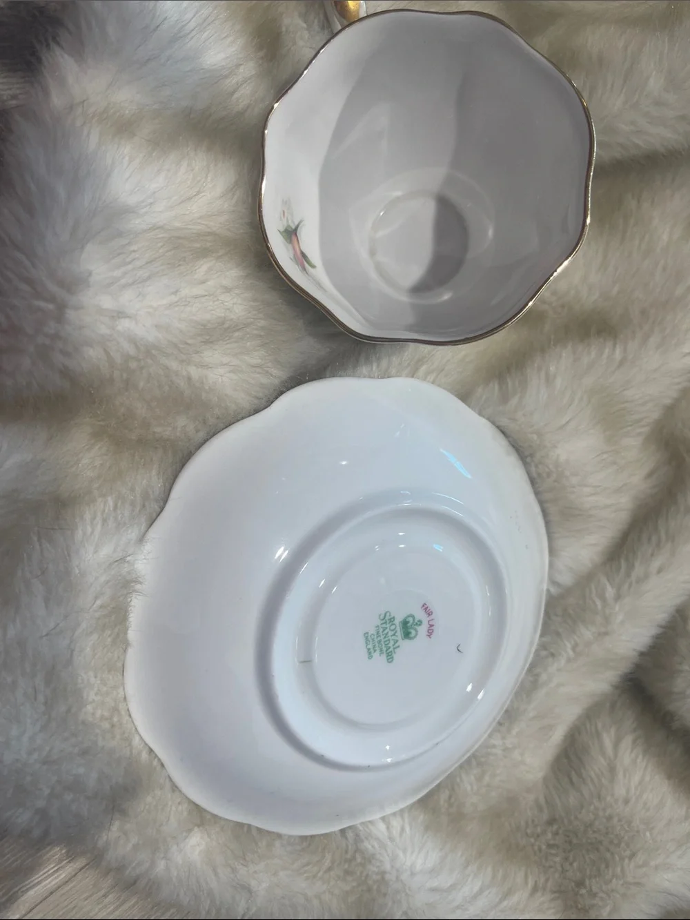 Royal Standard | Dining | Royal Standard White Teacup And Saucer With ...